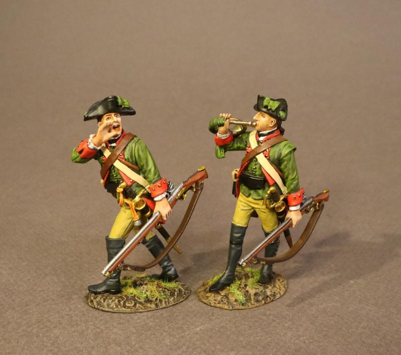 Jager Officer and Musician, Hessian Jager Corps, The Battle of Saratoga ...