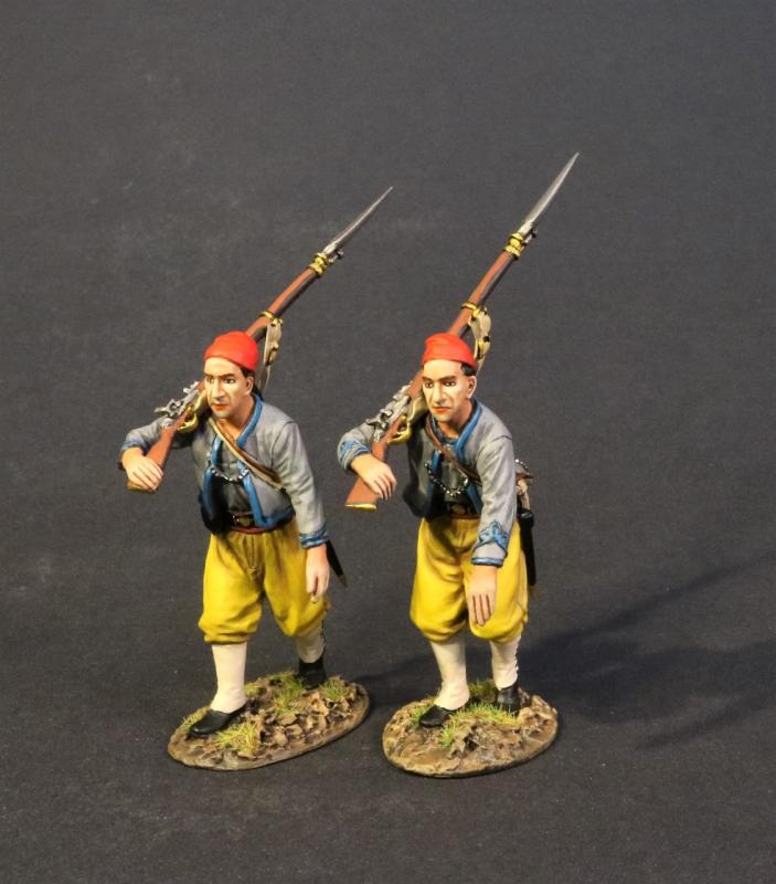 Two Infantry Advancing set B, The South Carolina Zouave Volunteers ...