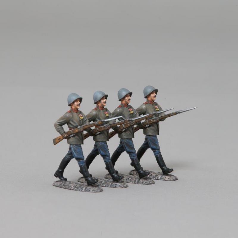 WWII Russian Soldiers on Parade Set--Four Figures--RETIRED--LAST TWO ...