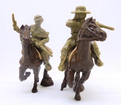 Mounted Texas Rangers, set 2--two mounted plastic figures--ONE IN STOCK ...