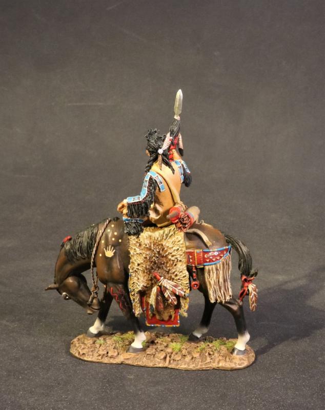 Crow Warrior Sitting on Horse, The Crow Nation, Whiskey, Scalps, and ...