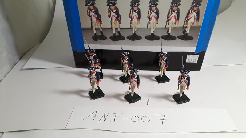 ANI Toy Soldiers - 6 American Continental Infantry Marching w/Broken ...