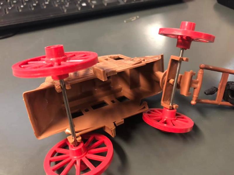 Marx Reissue Stagecoach with Wheels(red), driver and horse--RETIRED ...