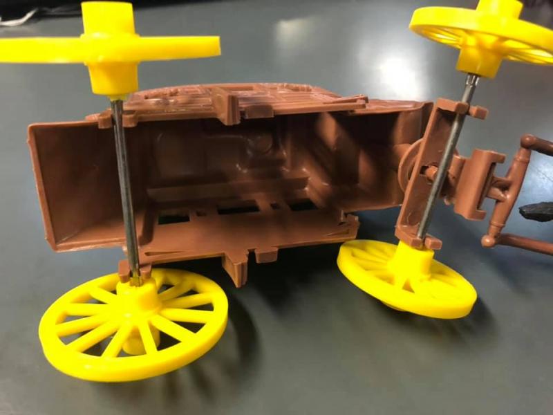 Marx Reissue Stagecoach with Wheels(yellow), driver and horse--RETIRED ...