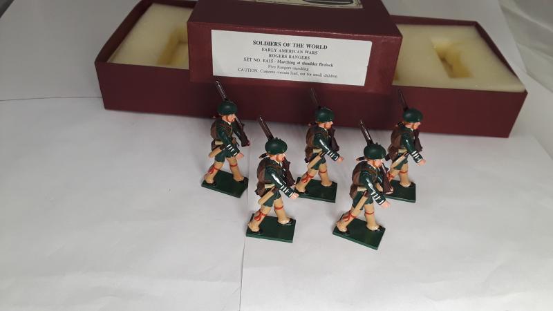 Roger's Rangers Marching at Shoulder Firelock -- 5 Figures - EA15 ...