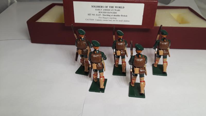 Roger's Rangers Marching at Shoulder Firelock -- 5 Figures - EA15 ...