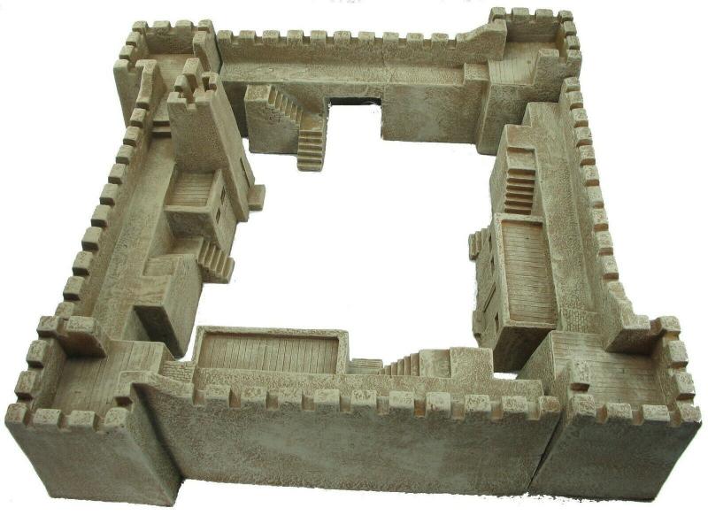 French Foreign Legion Fort--L 22'' x D 22''x H 6''--Comes in a Dark Tan ...