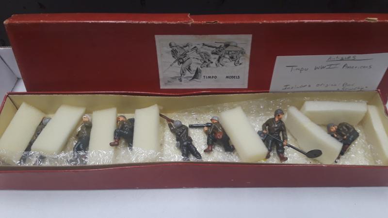Timpo 7 WWII US Army American Antique Metal Toy Soldiers - Metal Toy ...