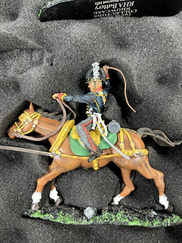 British RHA Artillery Caisson--4 Horses, 3 Riders, & Caisson--RETIRED ...