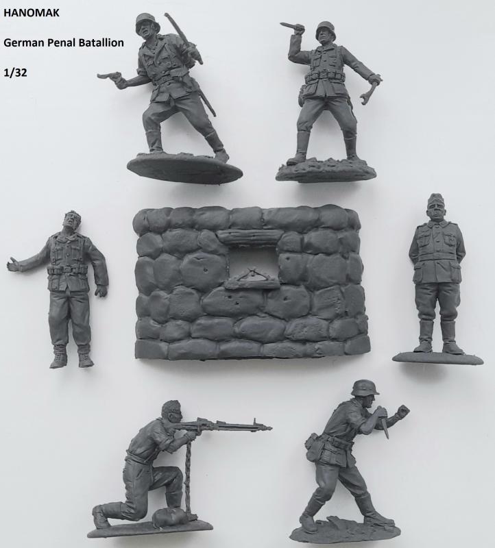 German Penal Batallion--6 Figures and Wall--EIGHT IN STOCK. - Plastic ...