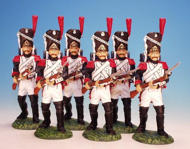 Six Advancing Grenadiers, Foot Grenadiers (Old Guard), Imperial Guard ...