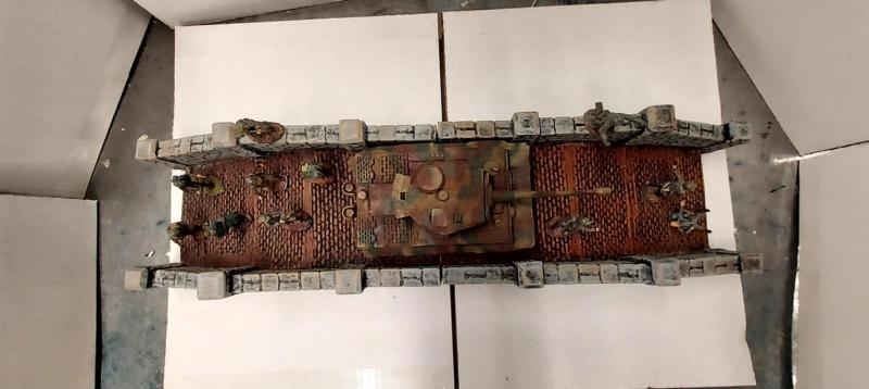 New European Stone Bridge ( 2 pieces) 29 inches long and fully painted ...