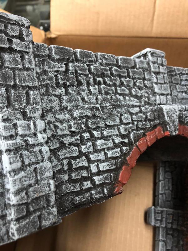 New European Stone Bridge ( 2 pieces) 29 inches long and fully painted ...