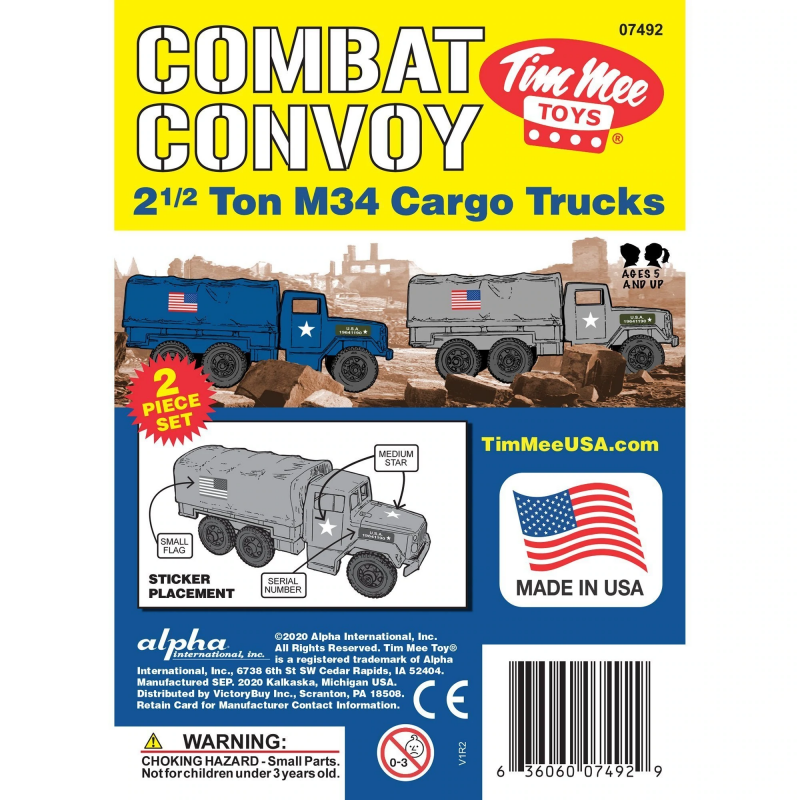 TimMee Plastic Army Men Trucks--M34 Deuce and a Half Cargo Vehicles ...