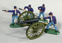 3 Inch Ordinance Rifle with 4 Man Union Artillery Crew - 25107 ...