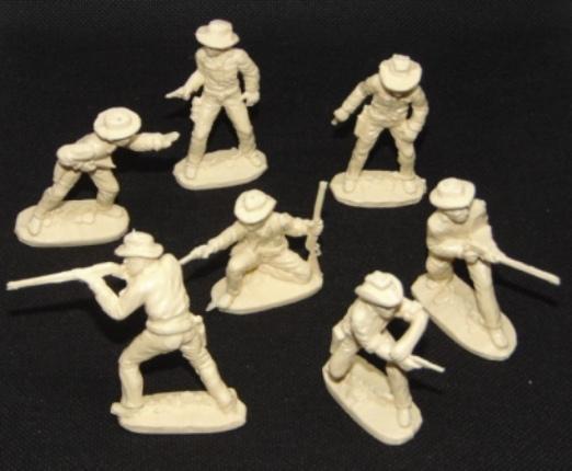 The Magnificent Seven--7 unpainted soft plastic figures in 7 poses -- 7 ...
