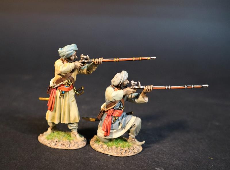 Two Maratha Arab Mercenaries (standing firing, kneeling firing ...