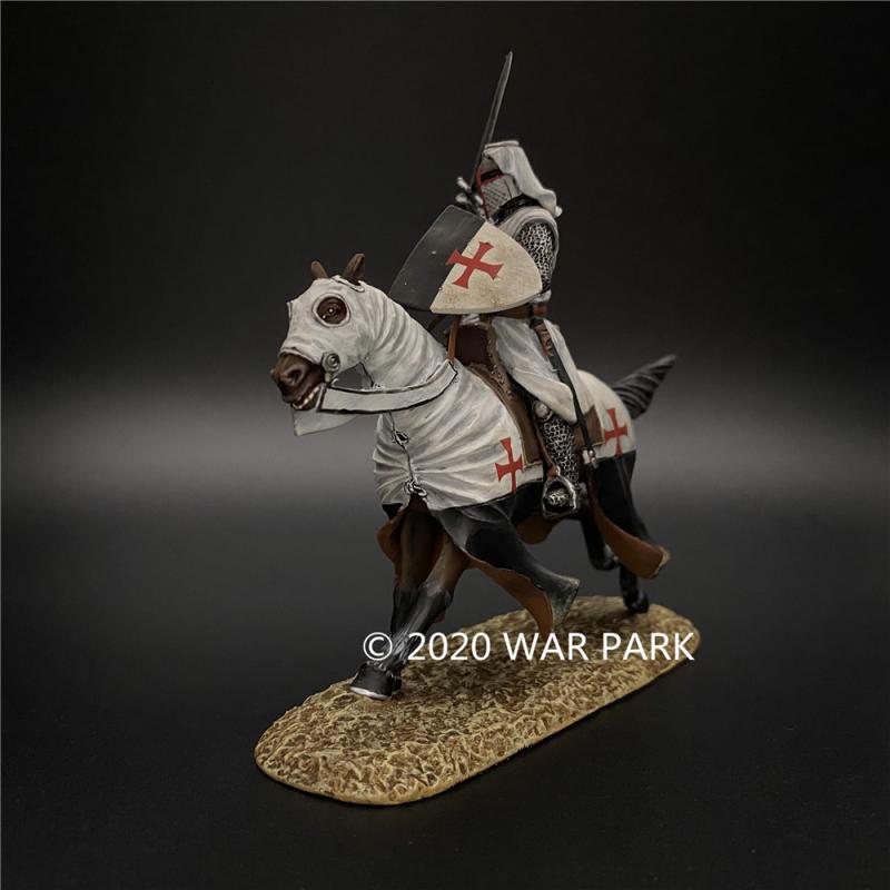 Mounted Knights Templar (sword raised high)--single mounted figure ...